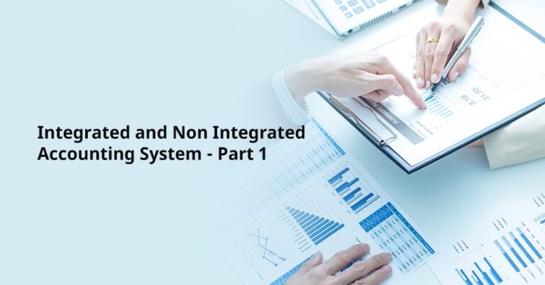 Integrated and Non-Integrated Accounting Systems - Part 1